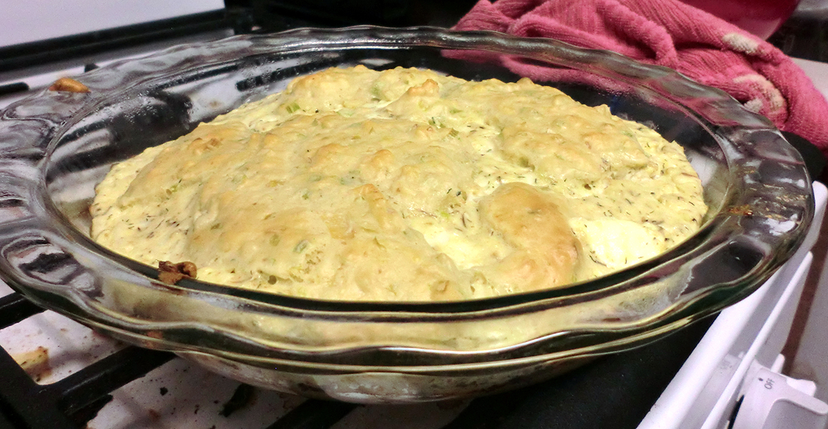 Cooking with Toby: making a leek cheese pie – USU Eastern Eagle