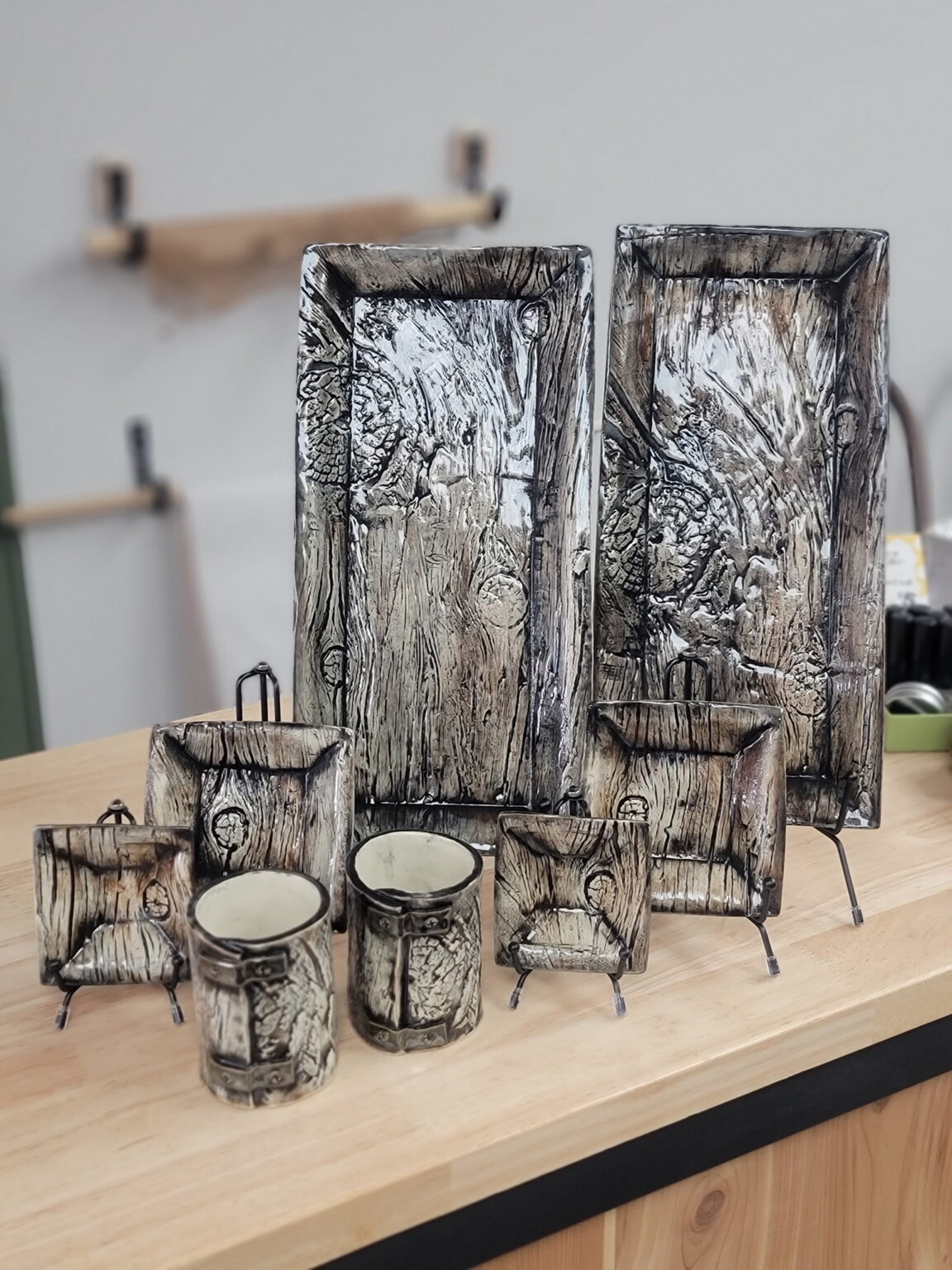 Ceramic and textile work by Helper artist Jessica Reininger is on view ...